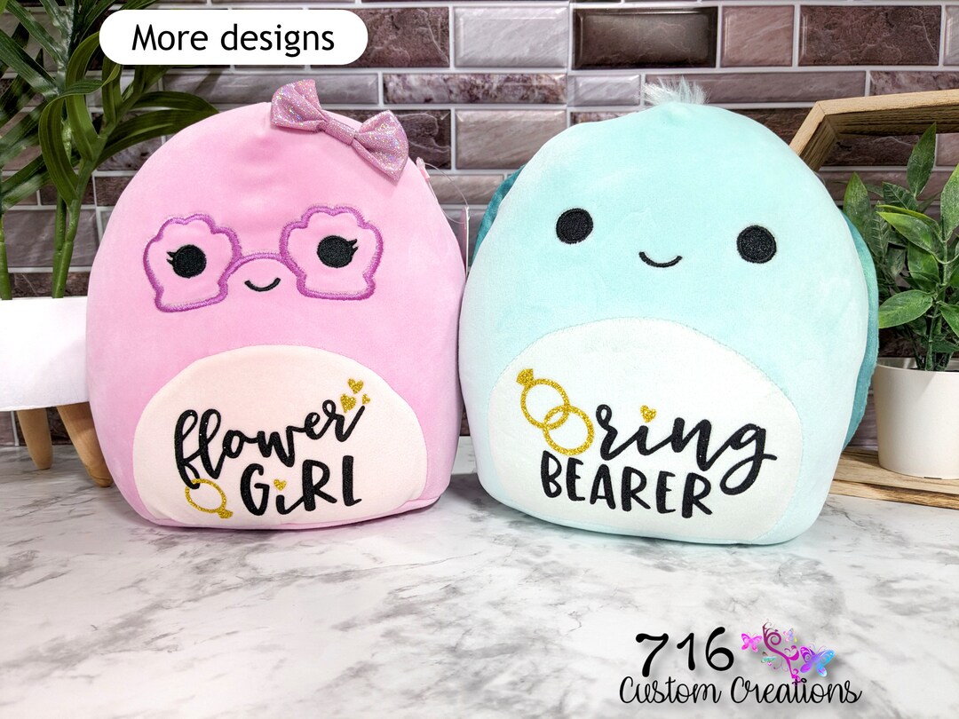 7.5 Personalized Bridal Party Squishmallows Stuffed Animal Plush ...
