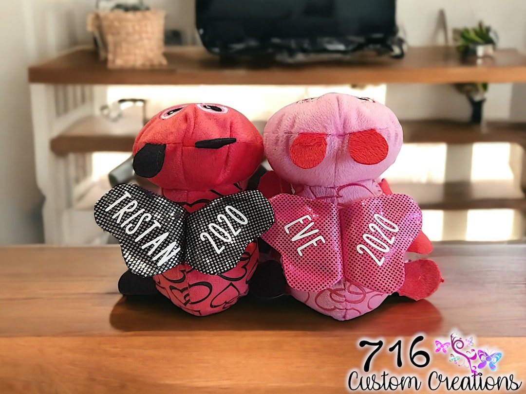 Personalized Love Bug Plush, Valentine's Day, Personalized Stuffed ...