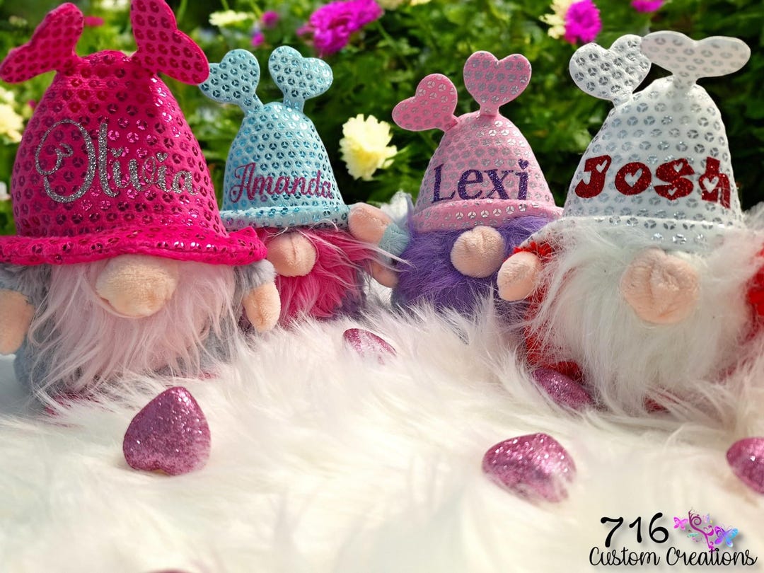 Personalized Valentine's Day Gnomes, Valentine Plush, Valentine Gnome ...