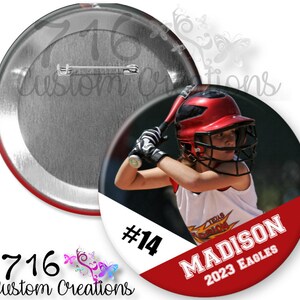 Sports Team Buttons Sports Magnet Buttons Magnets - Etsy