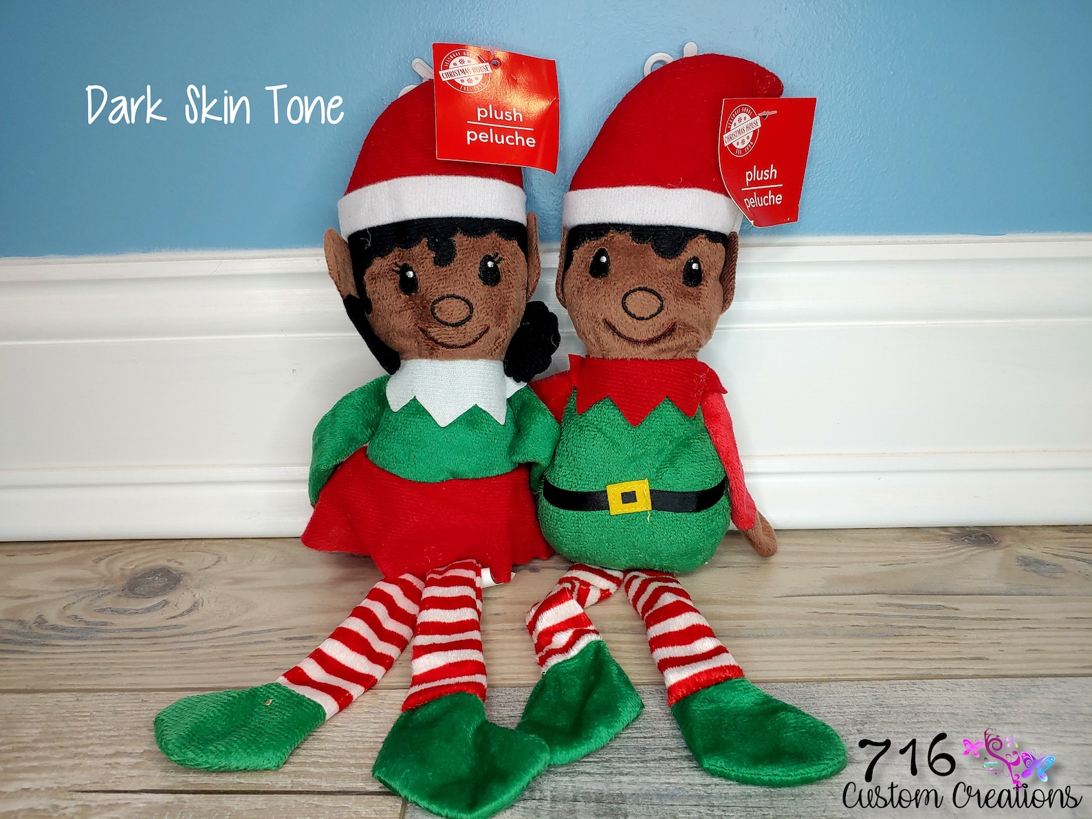 Personalized Christmas Elf, Plush Shelf Sitting Elf, Personalized Elf ...
