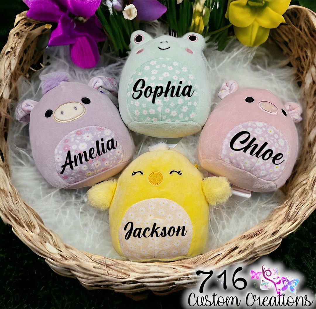 5" Personalized Squishmallows, Custom Name Plush, Easter Plush, Easter ...