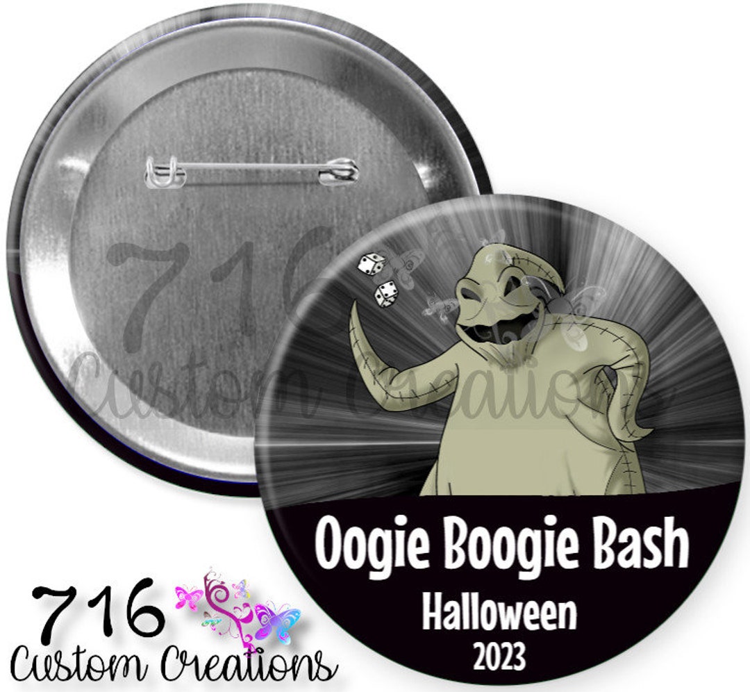 Disney Button Disney Pins Disney Oogie Boogie Bash Button Disney Halloween Button Theme Park Pin ...
