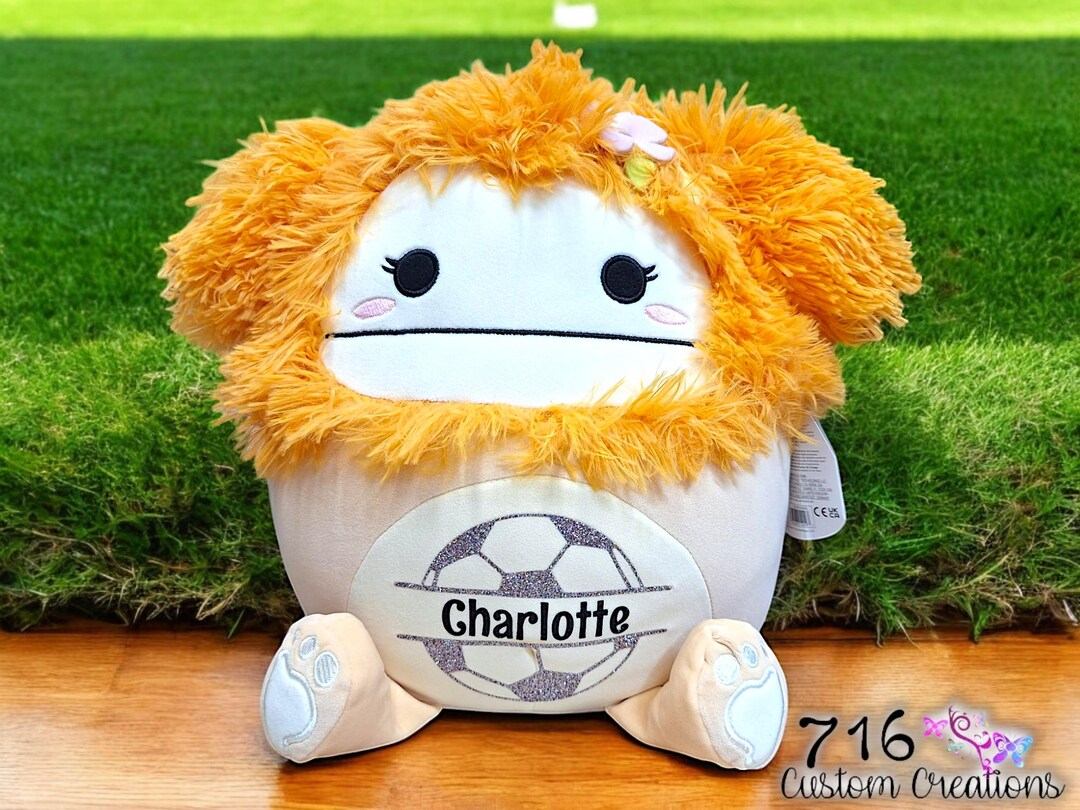 Personalized Squishmallows, Stuffed Animal, Birthday, Custom Soccer ...