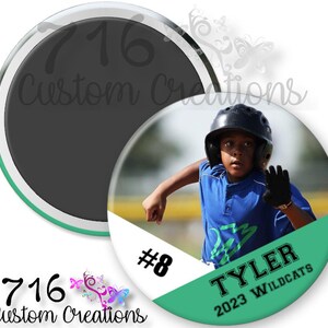 Sports Team Buttons Sports Magnet Buttons Magnets - Etsy