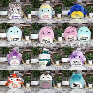 7.5 Personalized Christmas Squishmallow Stuffed Animal Plush ...