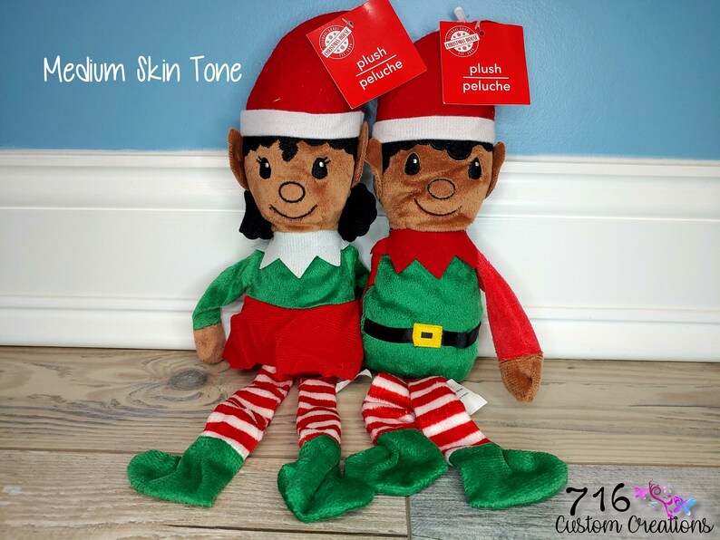 Personalized Christmas Elf, Plush Shelf Sitting Elf, Personalized Elf ...