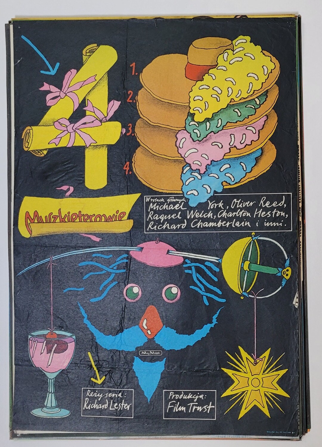 The Four Musketeers/ 4 Muszkieterowie Original Polish Movie Poster ...