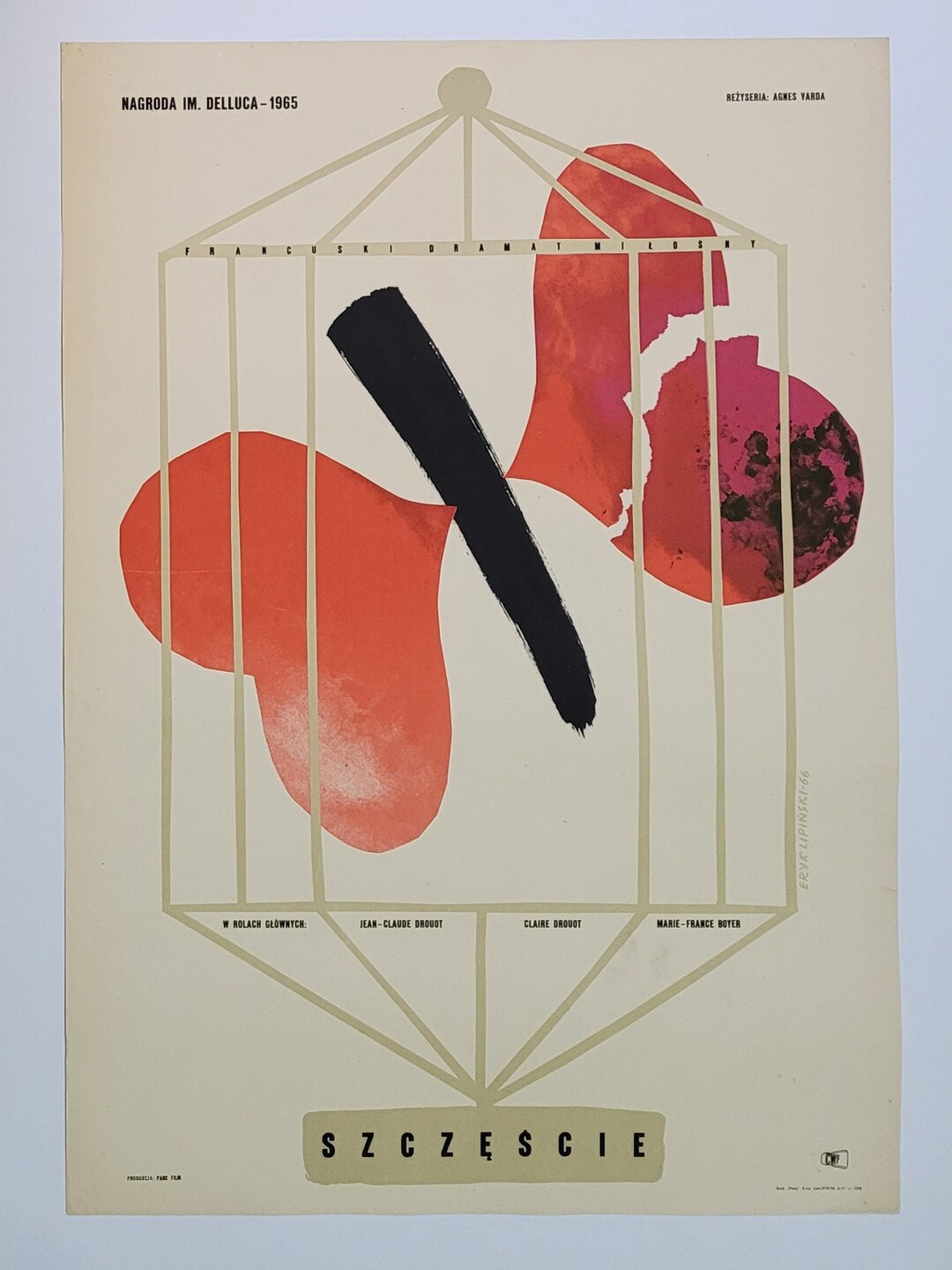 Happiness | Good Luck | Original Polish Poster Lipinski Art! '1966 - Etsy