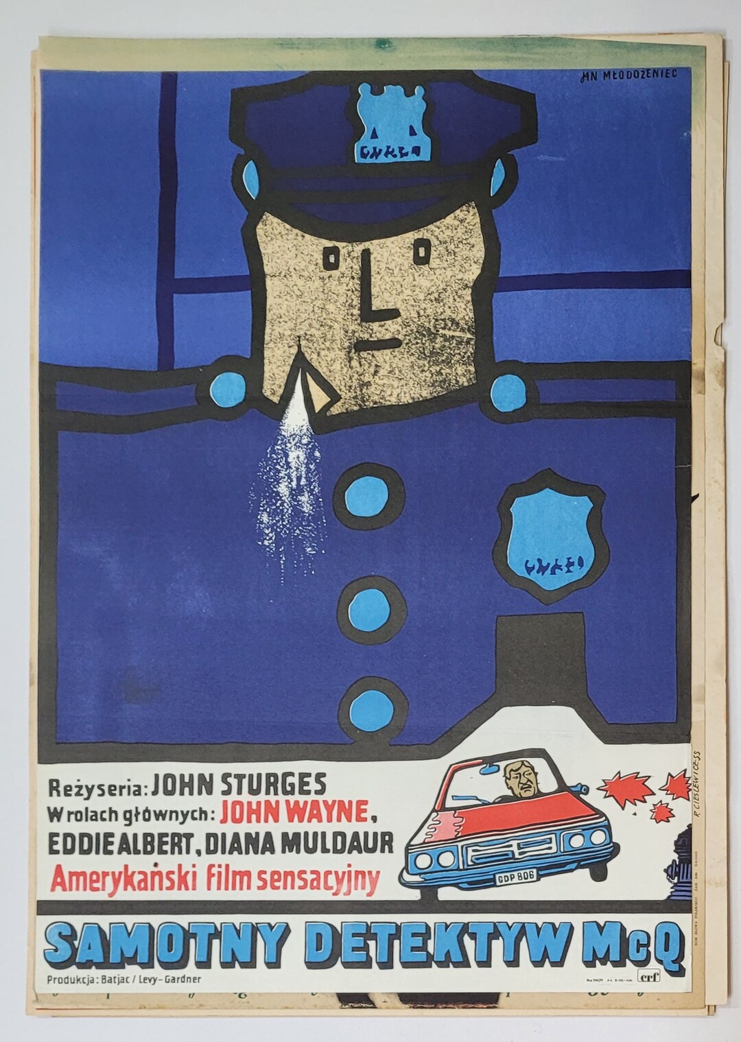 Mcq | Samotny Detektyw Mcq | Original Polish Poster Mlodozeniec Art ...