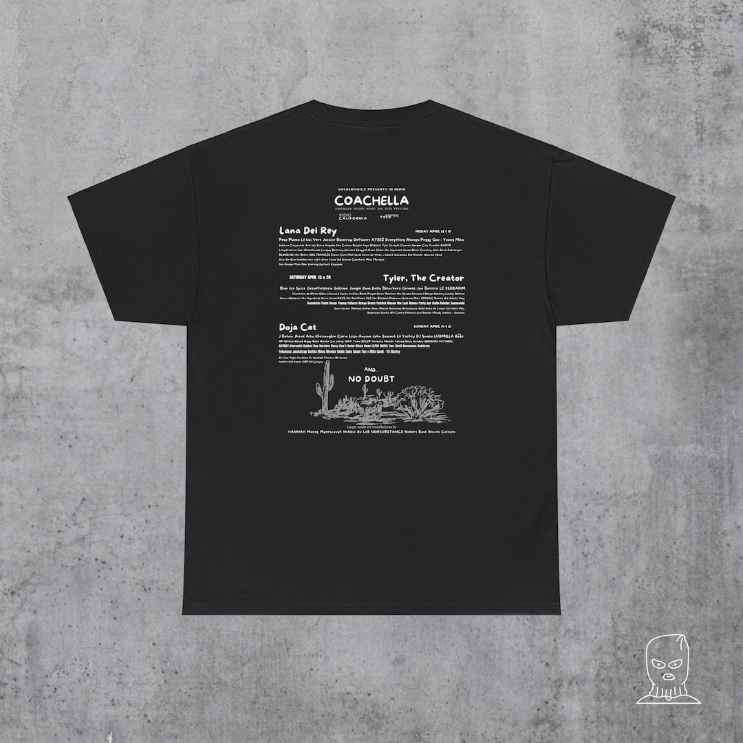 Coachella T-shirt Merchandise 2024, Coachella Valley Music and Arts ...