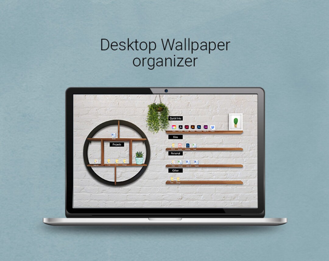 Desktop Organizer, Desktop Wallpaper, Digital Download, Instant ...