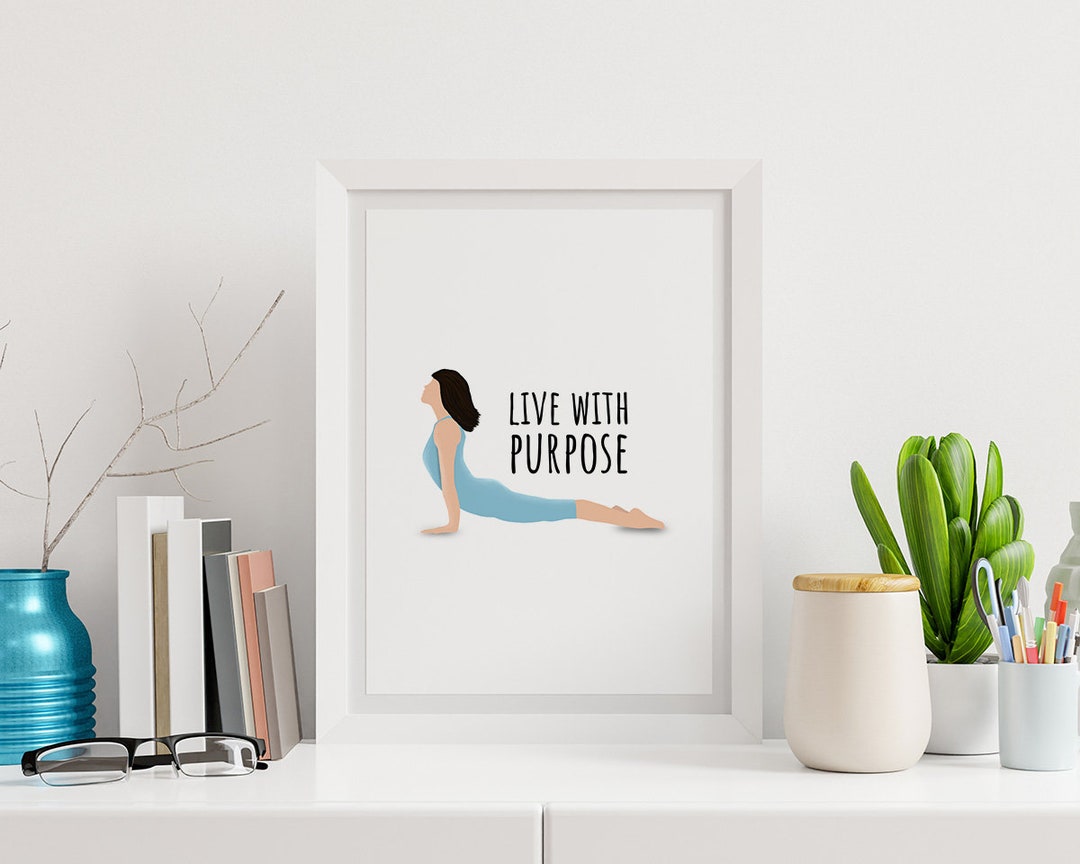 Printable Yoga Wall Art Prints, Yoga Wall Decor, Home Decor ...