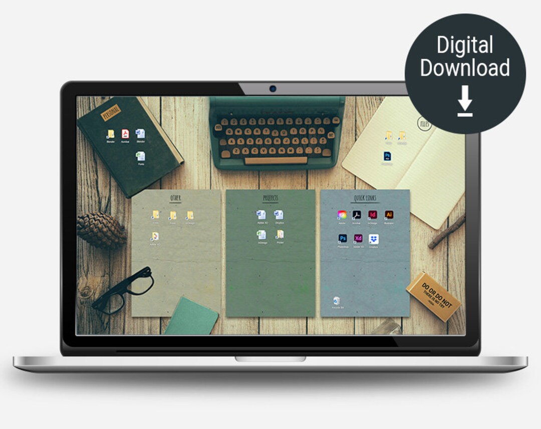 Desktop Organizer Desktop Wallpaper Digital Download - Etsy