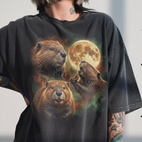 Born to Rewild Beaver T-shirt, Beaver Funny Retro Tee, Beaver Lover ...