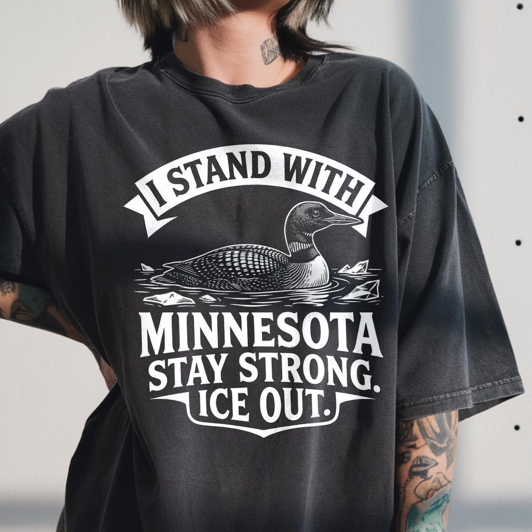 Comfort Colors® I Stand With Minnesota T-shirt, Stay Strong Ice Out ...