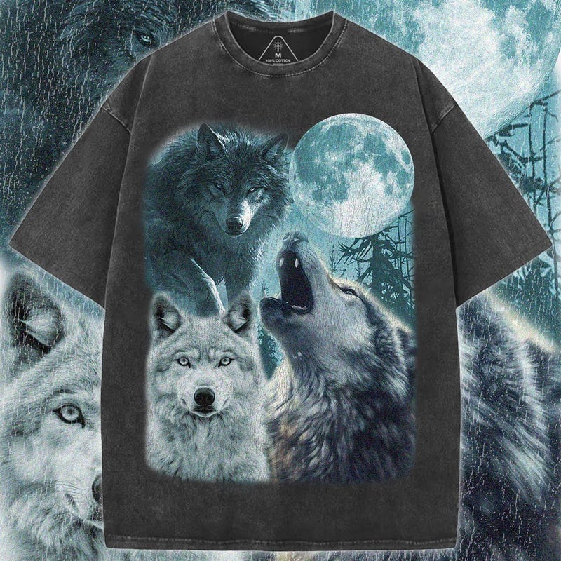 Vintage Wolf Shirt - Etsy