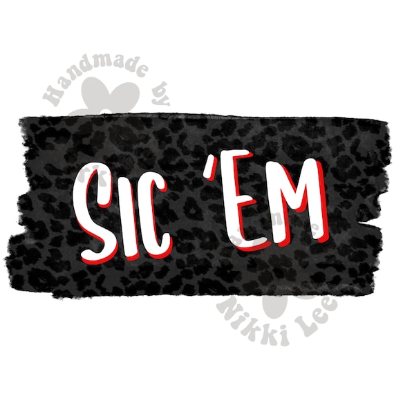 Sic em Png Cheetah Png Georgia Png Athens Png Bulldogs - Etsy