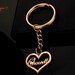 Personalized Custom Name Lovely Heart Keychain Keyring With - Etsy