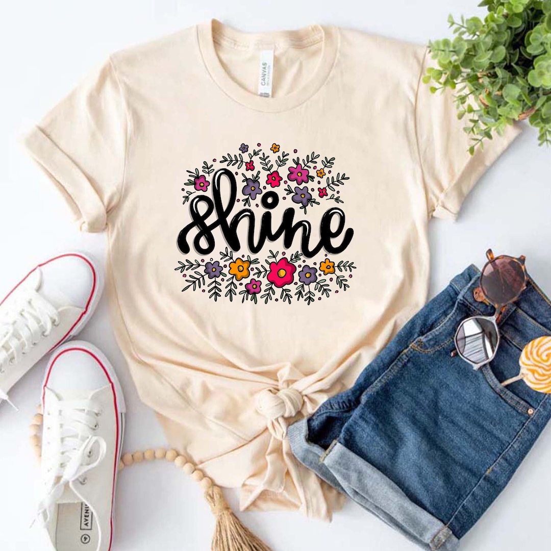 Shine T-shirt Shine Long Sleeve Shirt Yoga Shirt Mental Health Shirt ...