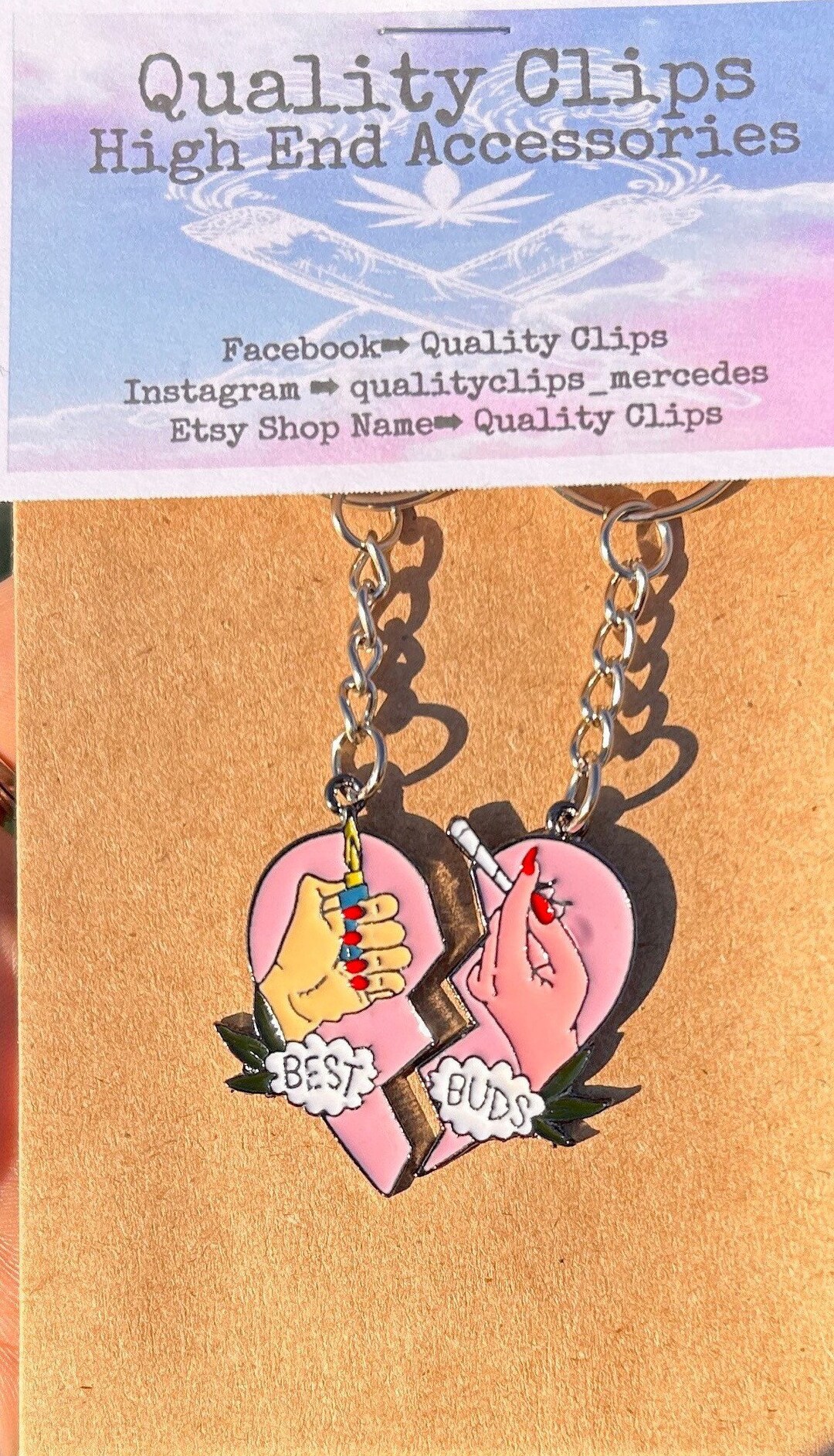 Best Buds Keychain Set / Best Friends Keychains/best Friends Bracelet ...