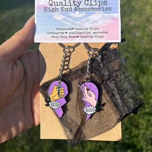 Best Buds Keychain Set / Best Friends Keychains/best Friends Bracelet ...