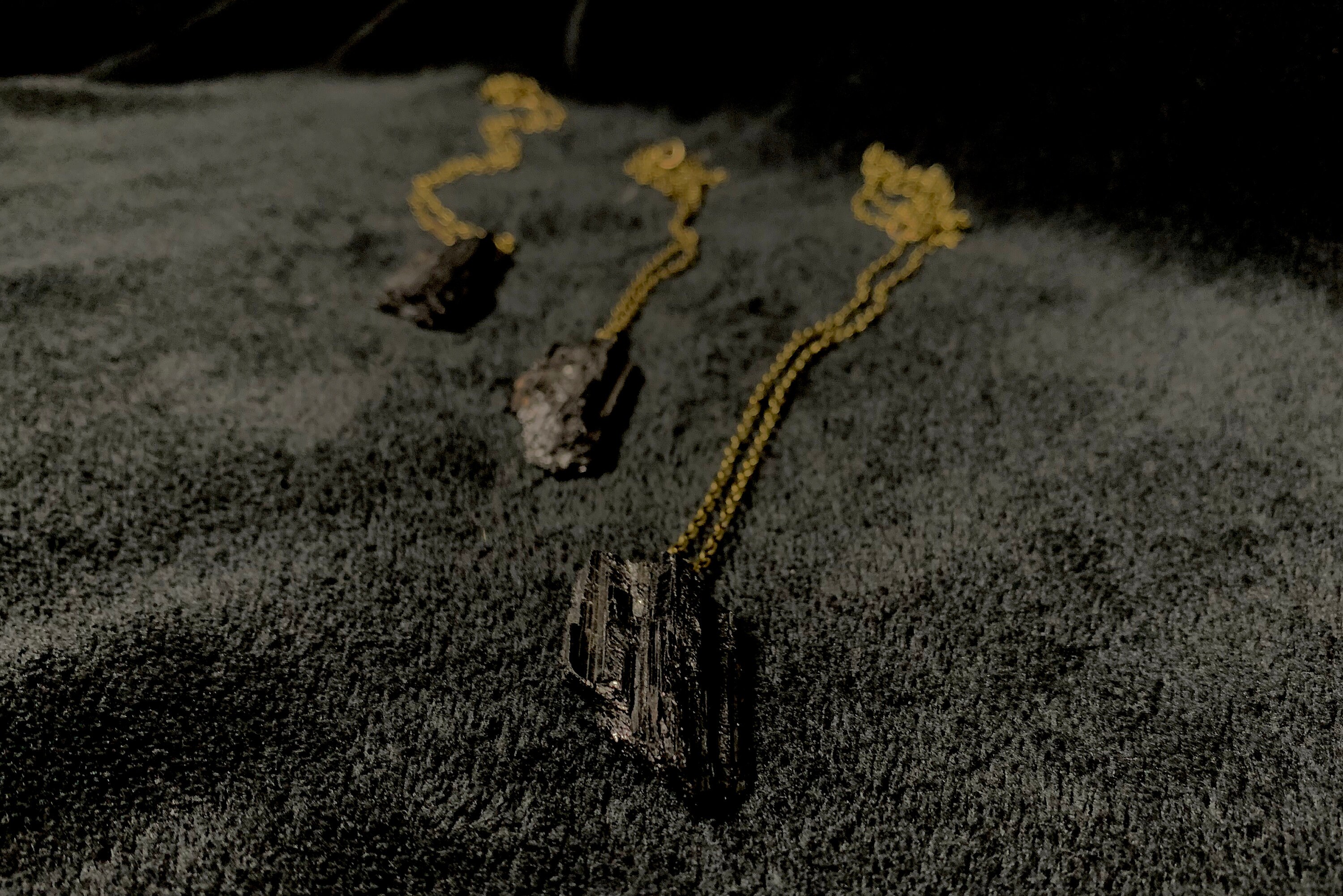 Shadow Stone | Raw Black Tourmaline | Jewelry | Crystal Necklace - Etsy UK