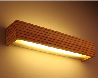 Wooden Wall Light | Etsy