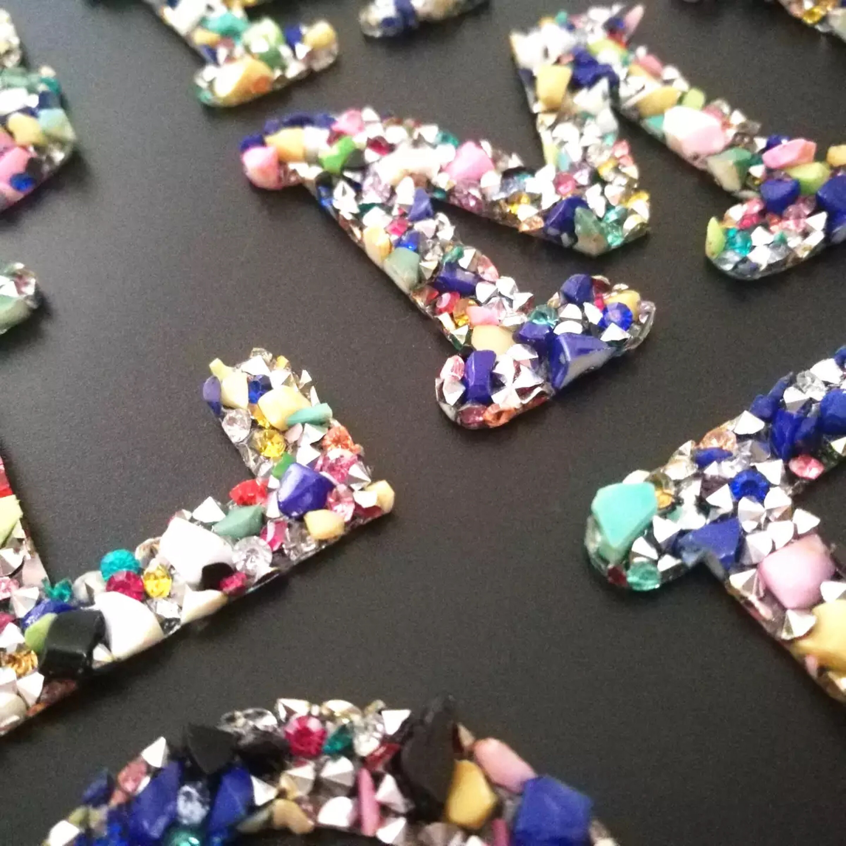 26 Alphabet Sticker Crystal Letter Embellishment Boho - Etsy