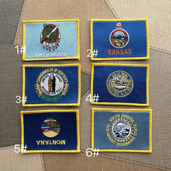 Oklahoma Flag Patch - Etsy