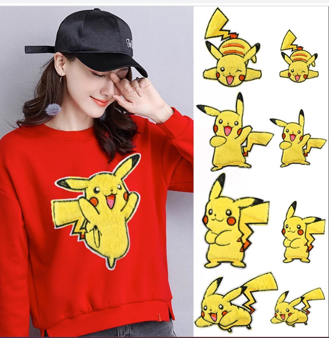 Fluff Embroidery Patch /pikachu Patch Embroidered Patch /iron on ...