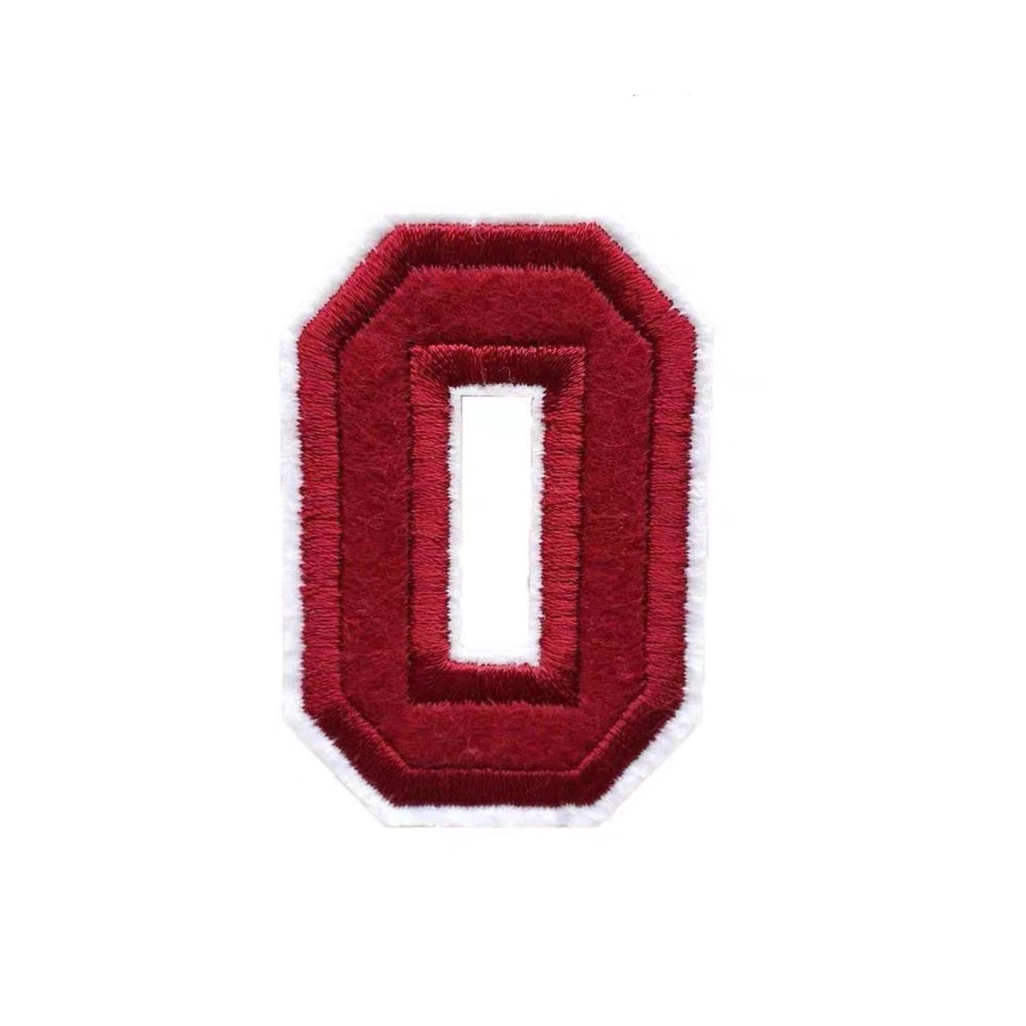 0-9 Red Number Patch /embroidered Patch /uniforms Decor/ Iron on Patch ...