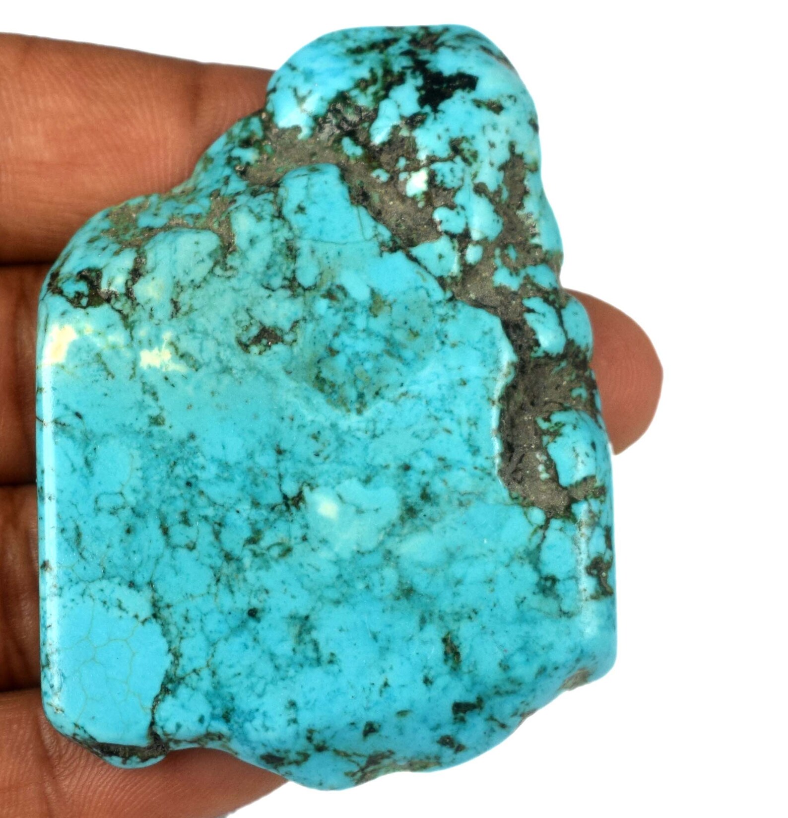 Natural Blue Turquoise 150-200 Carat/1 Piece Gemstone Slab | Etsy