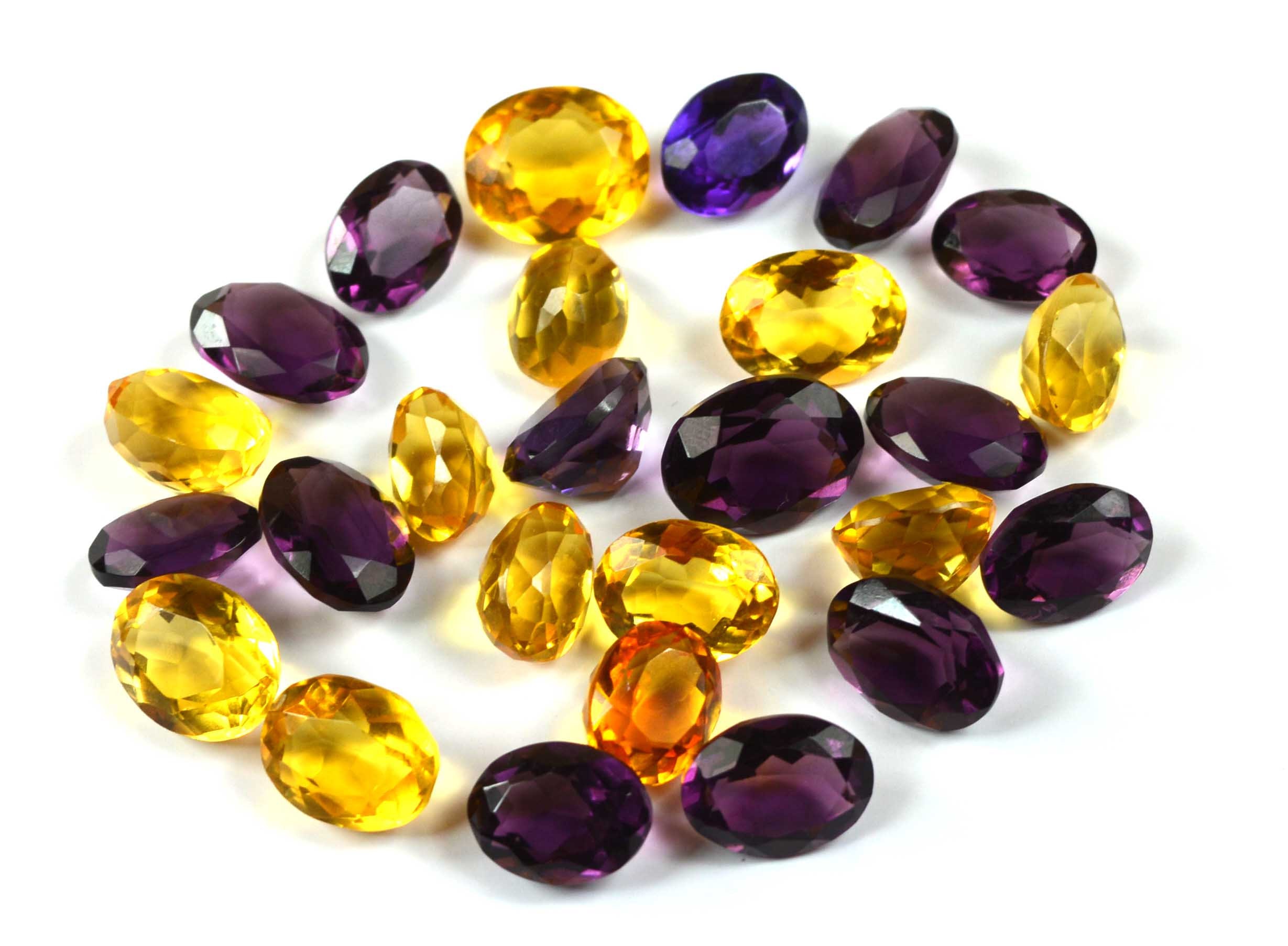 200 Carat Sapphire Ruby Emerald Citrine & Amethyst Mix | Etsy