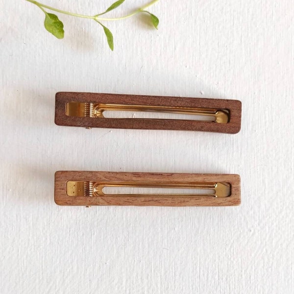 Wooden Hair Clip - Etsy