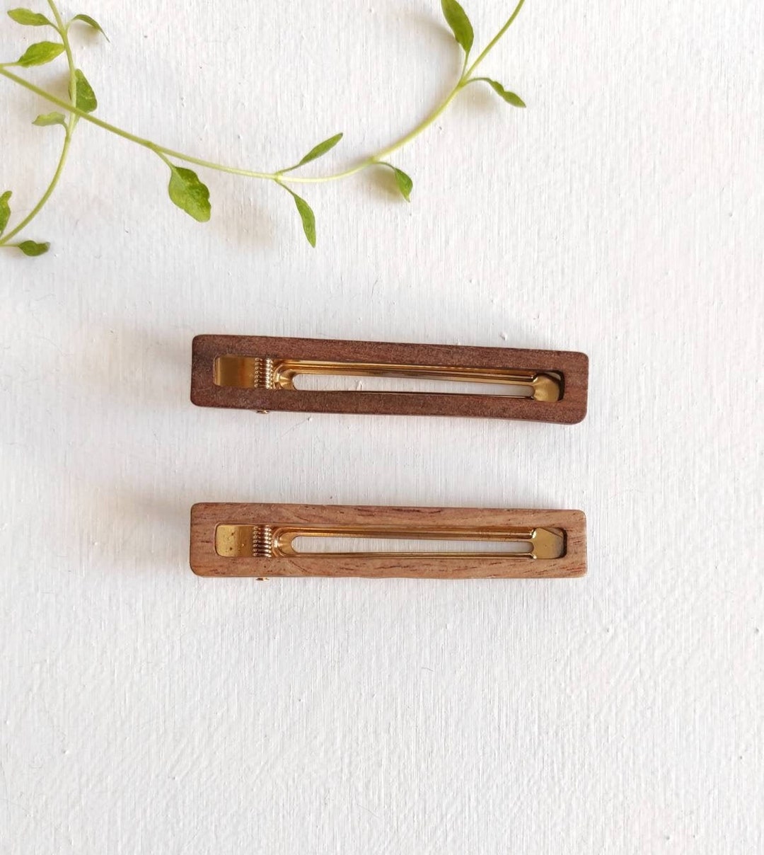 Large Size Rectangle Wooden Open Hair Clips, Alligator Wood Hair Clip ...