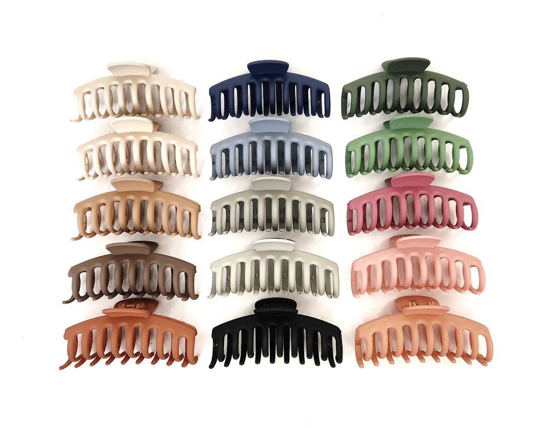 Matte Claw Hair Clip | Large Size Hair Claw | Acrylic Hair Clip ...