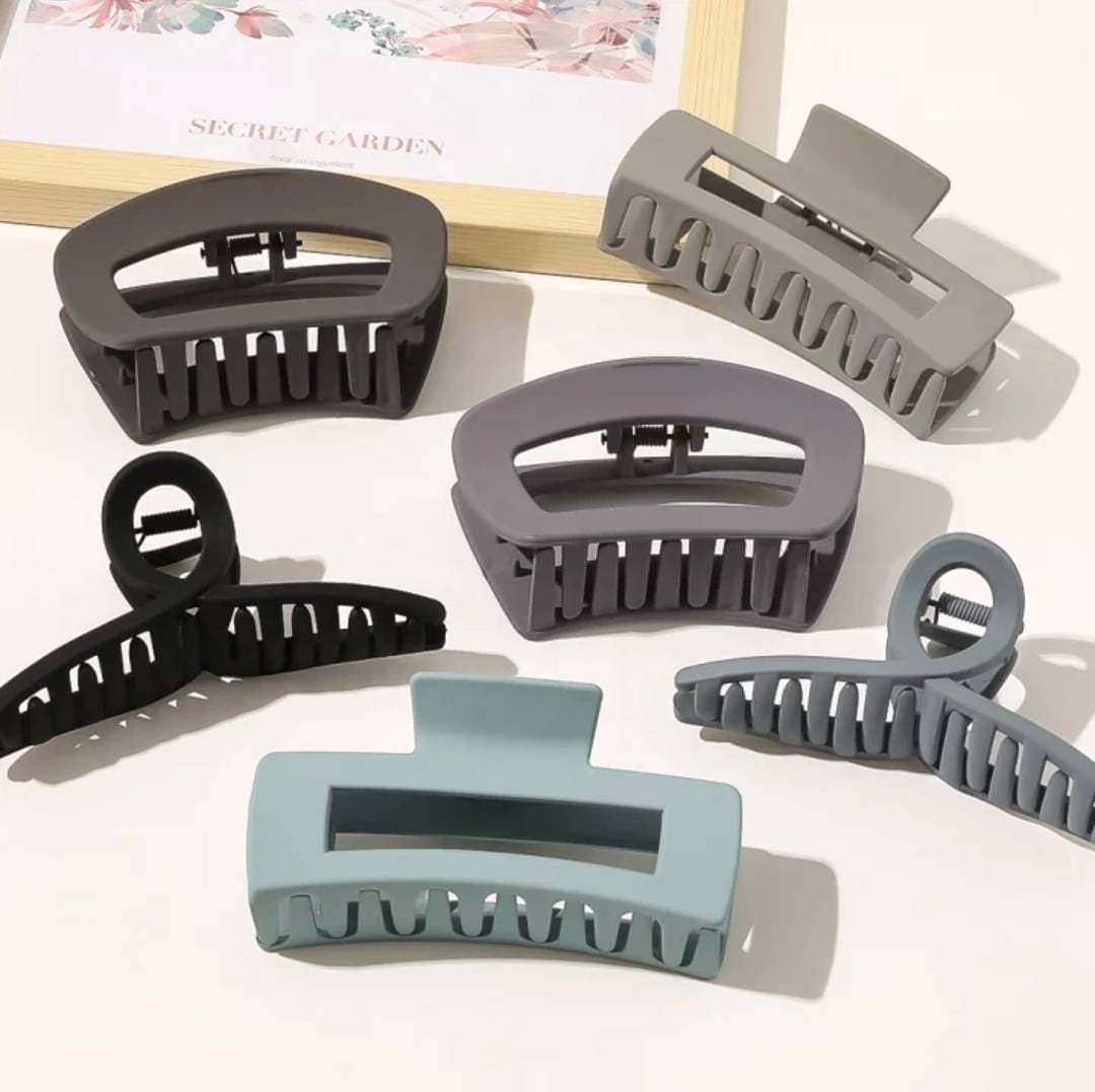 Matte Claw Hair Clip | Large Size Hair Claw | Acrylic Hair Clip ...