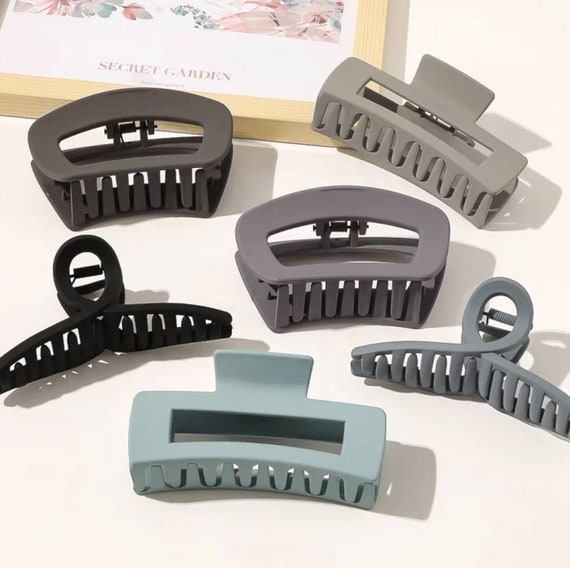 Matte Claw Hair Clip Large Size Hair Claw Acrylic Hair | Etsy