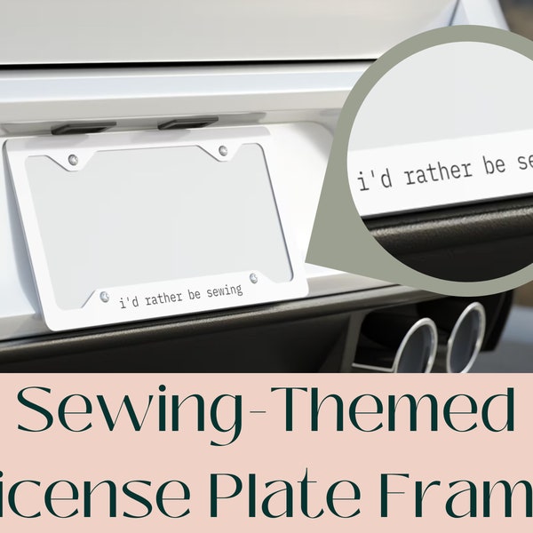 Id Rather Be License Plate Frame - Etsy