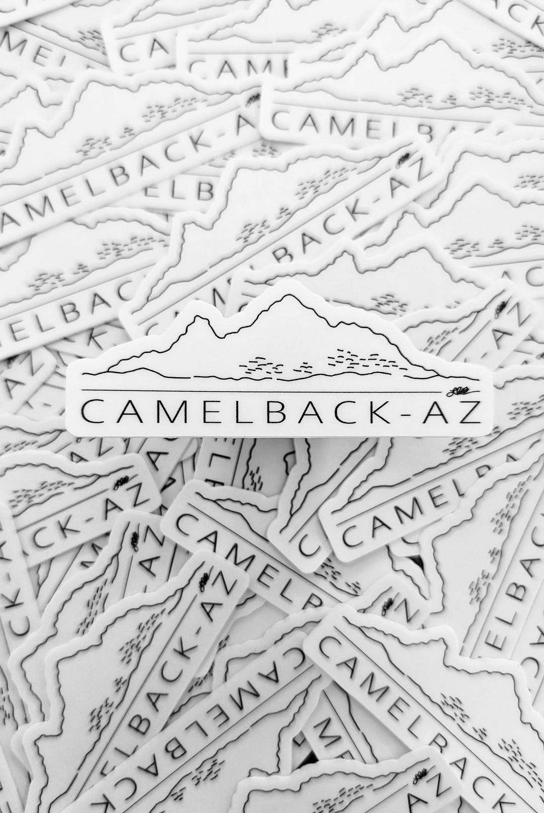 Arizona Sticker - Camelback Mountain (labeled) - Etsy