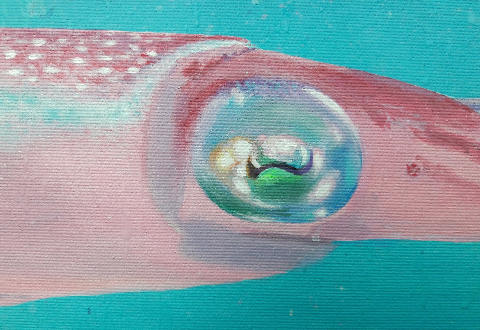 Squid in Water Ocean Acrylic Original Painting Painting Sea | Etsy