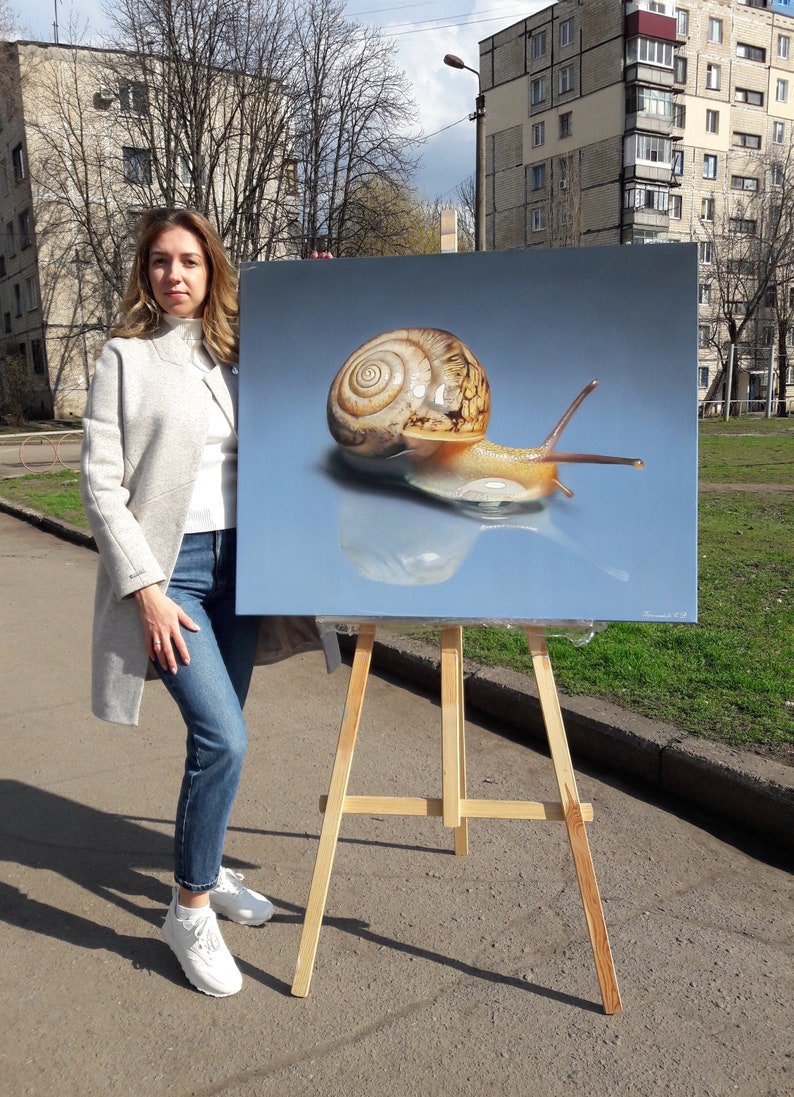 Ampullaria, Snail, Cochlea, Realistic Artwork, Wall Art, Realism ...