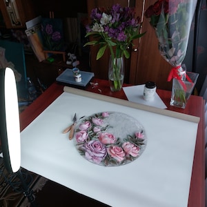 Sculpture Painting, Texture Paste Painting, Decorative Plaster Panel ...