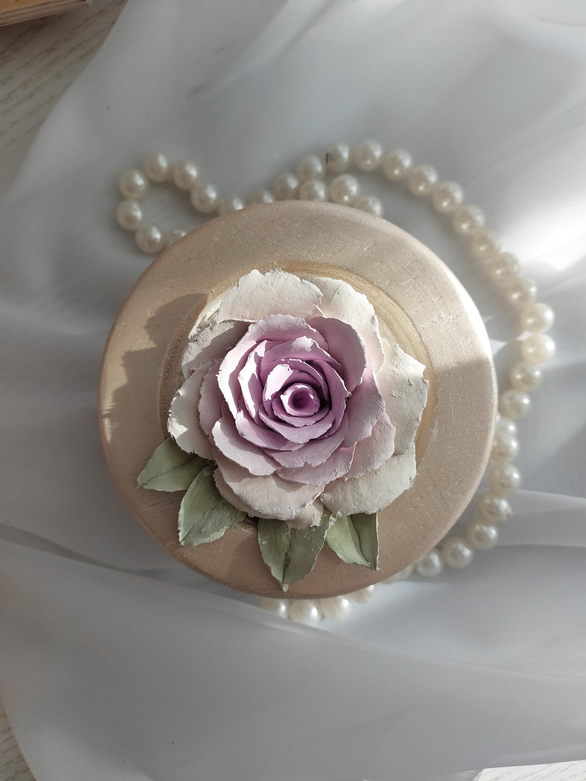 Rose Sculpture Painting, Three-dimensional Gypsum Flowers, 3D Flower ...