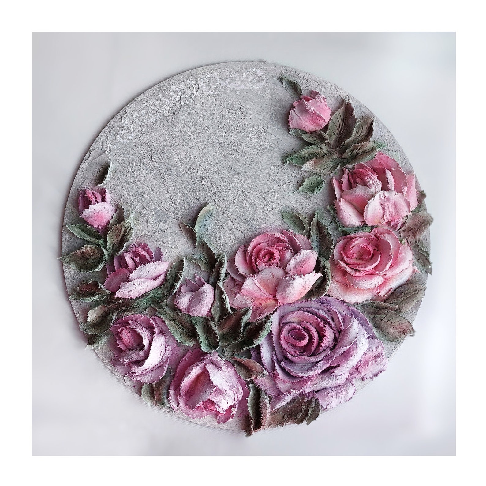 Sculpture Painting, Texture Paste Painting, Decorative Plaster Panel ...