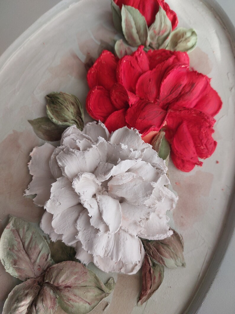 Roses Sculpture Painting, 3d Roses Art, 3d Sculpture Painting, 3d ...