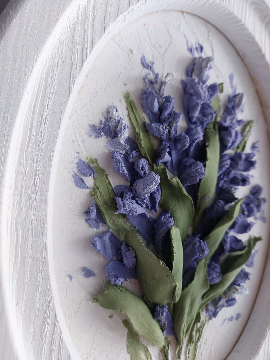 Sculpture Painting Lavender, Sculpture Art, Three-dimensional Gypsum ...