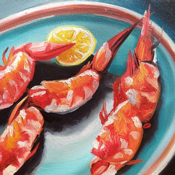 Shrimp Painting - Etsy