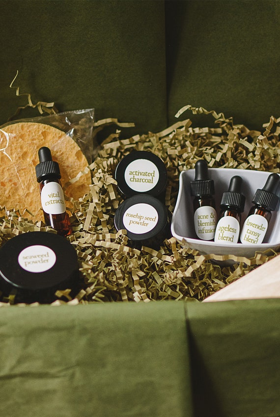 Beauty Facial Mask Kit / Make Your Own Skin Care / 4-6 DIY | Etsy